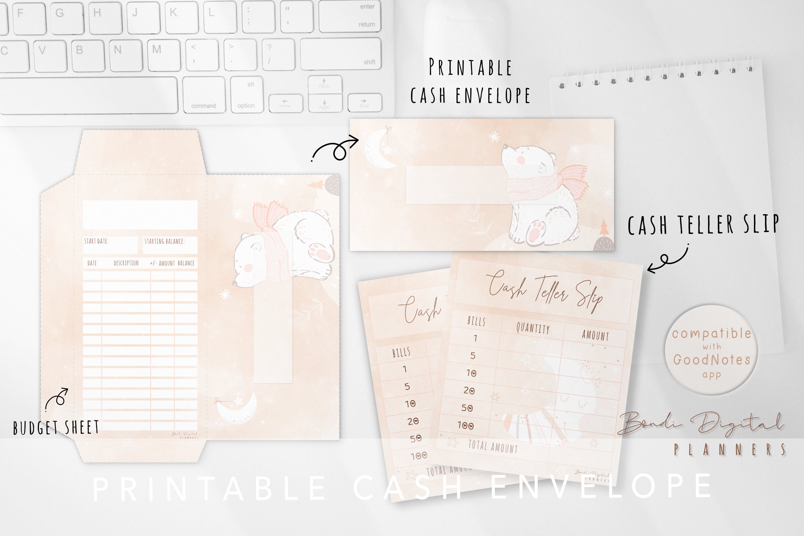 Printable Calendar 2024 | Financial Budget Planner | Digital Planners ...