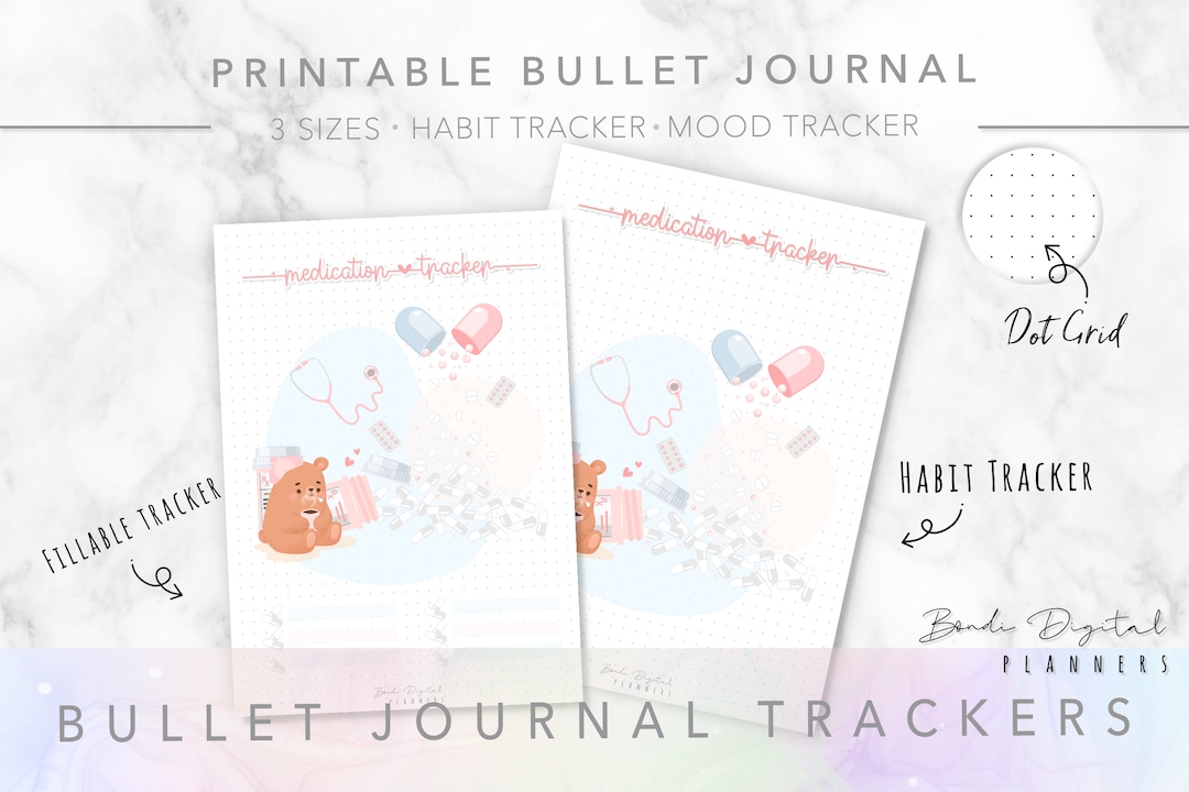 Printable Bullet Journal | BUJO Trackers | Digital Planners | Goodnotes ...