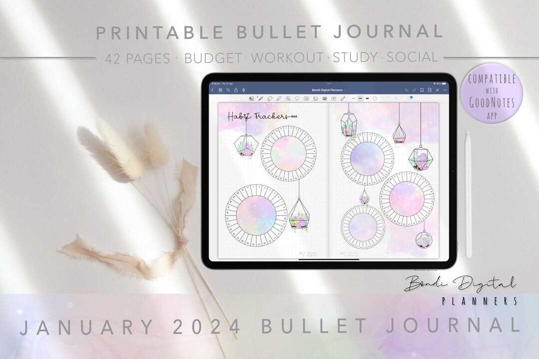 Printable Bullet Journal Bundle 2024 BUJO Insert Digital Planners ...