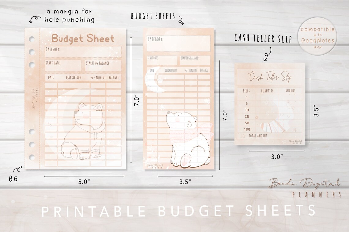 Printable Calendar 2024 | Financial Budget Planner | Digital Planners ...