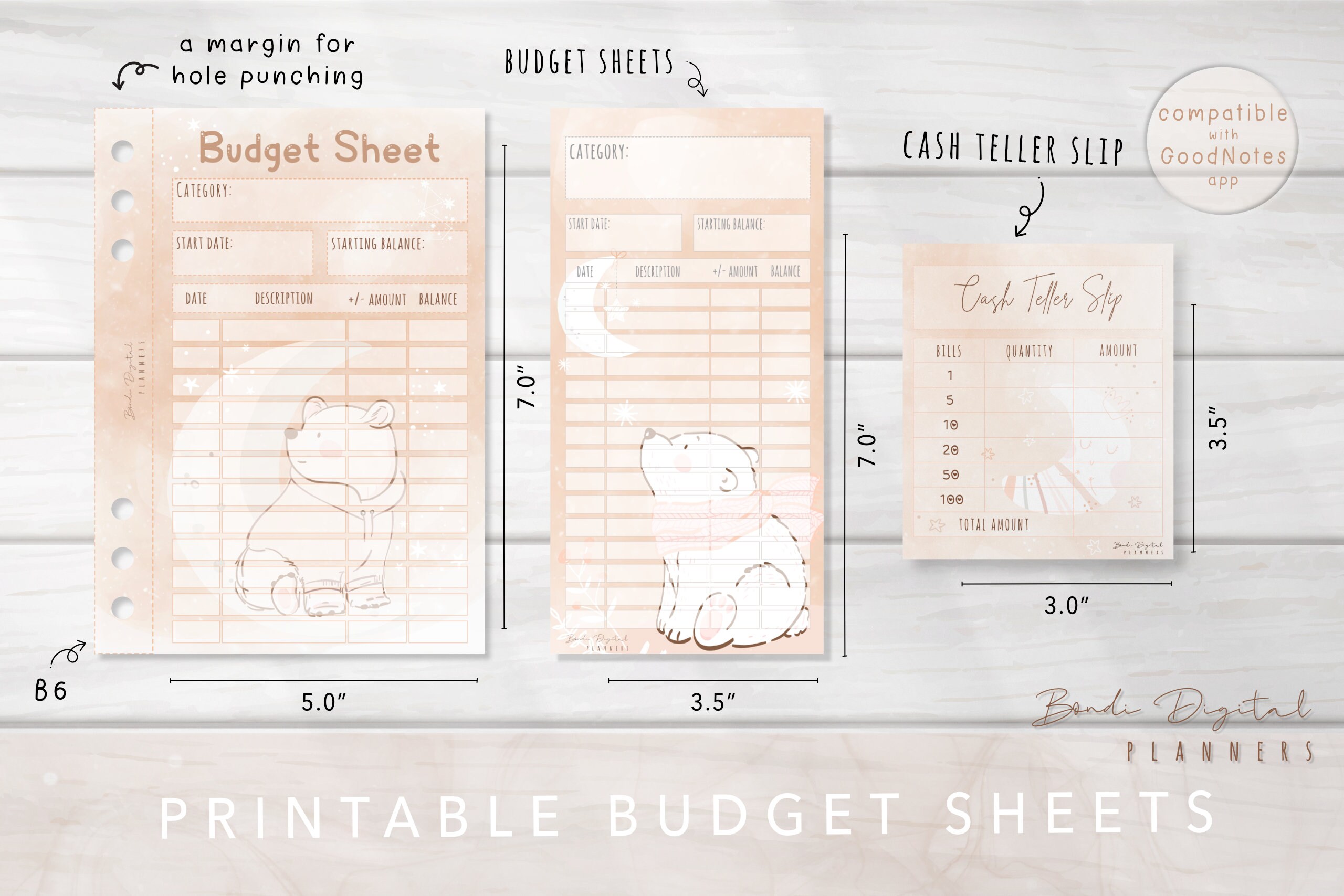 Printable Calendar 2024 | Financial Budget Planner | Digital Planners ...