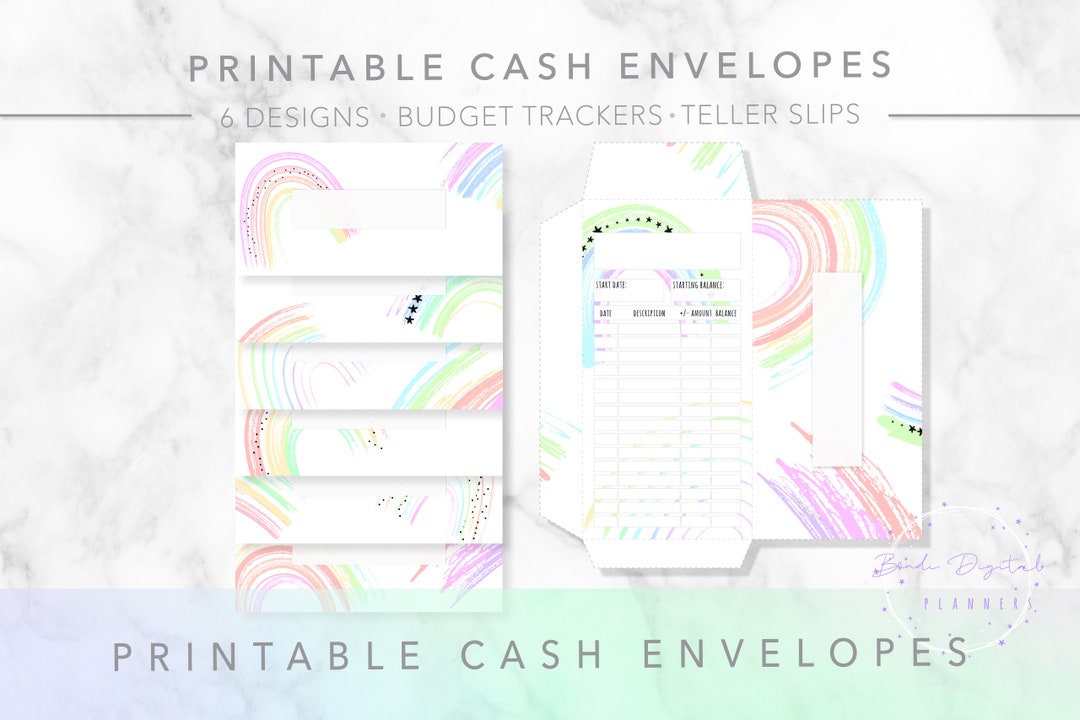 Printable Cash Envelopes Template Cash Envelope System Financial Budget ...