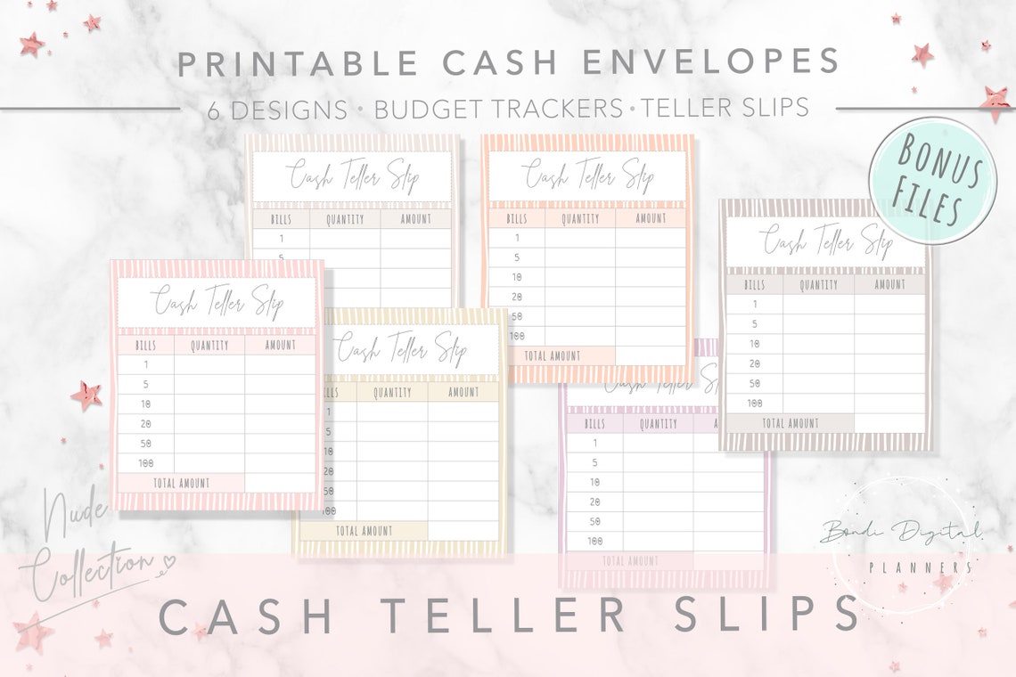Printable Cash Envelope Template Cash Envelope System Tracker Budget ...