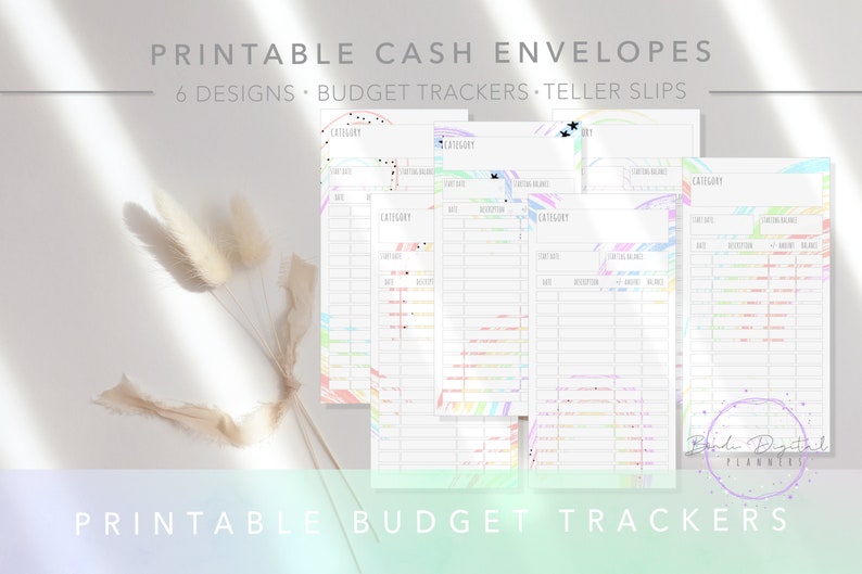 Printable Cash Envelopes Template Cash Envelope System Financial Budget ...