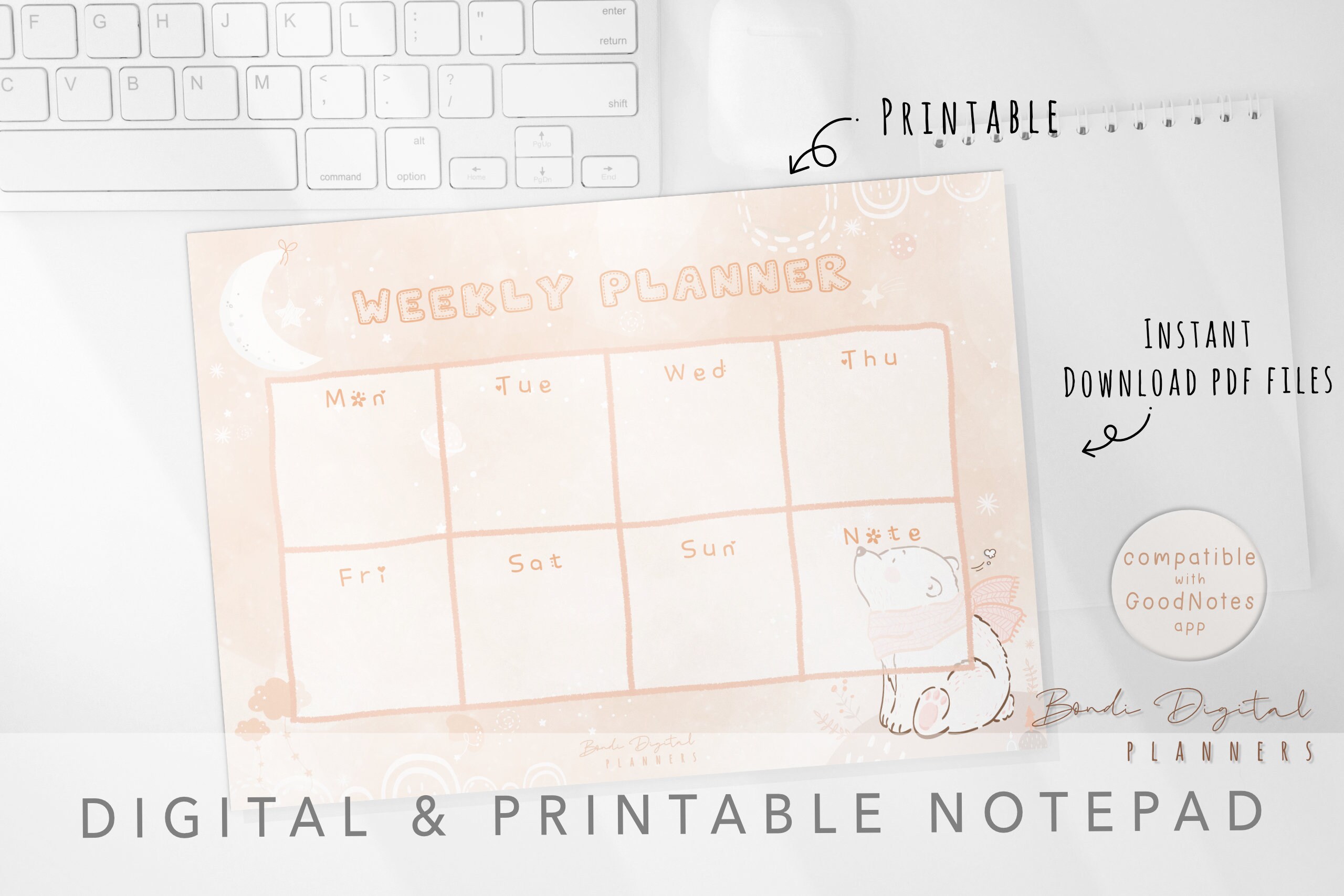 Printable Calendar 2024 | Financial Budget Planner | Digital Planners ...