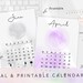 Lunar Calendar 2025 | Moon Phases Calendars | Printable Digital Pastel ...