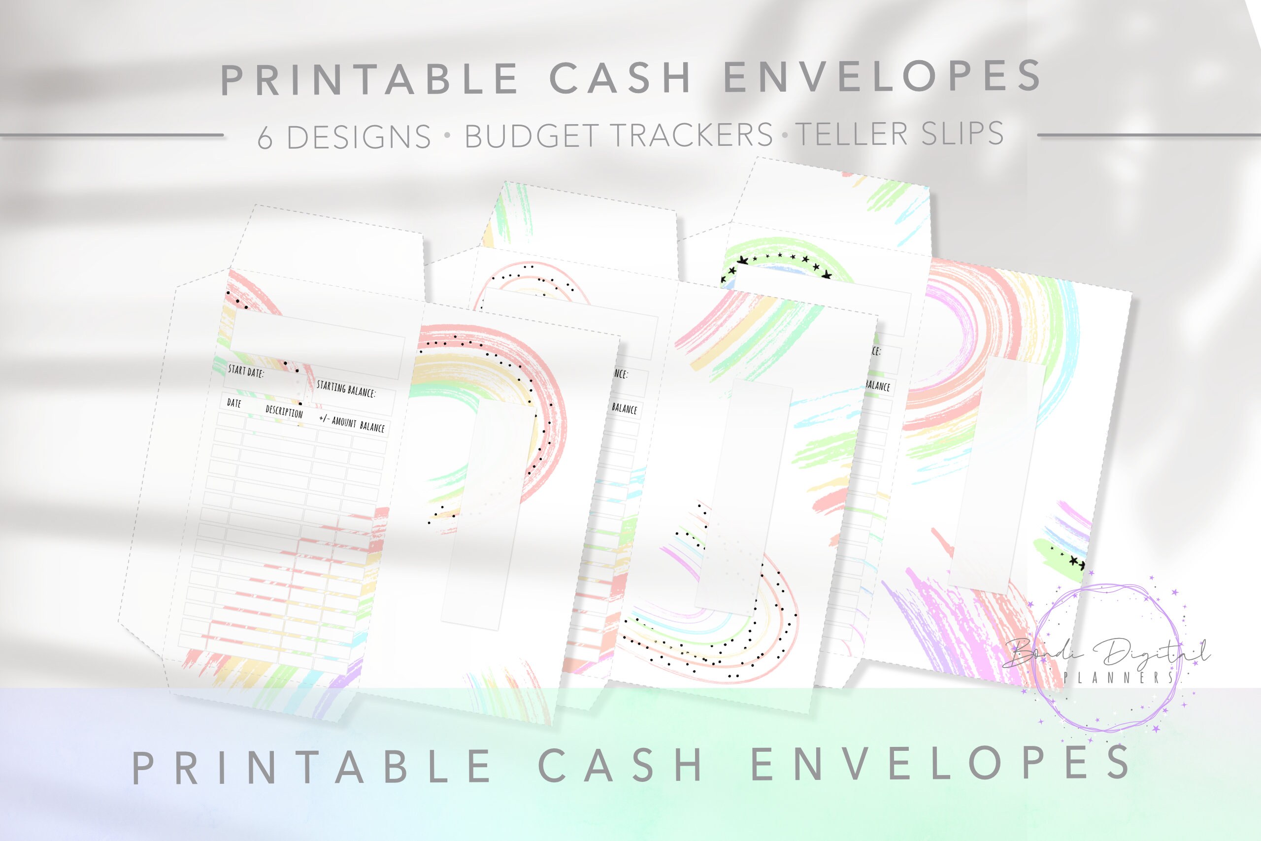 Printable Cash Envelopes Template Cash Envelope System Financial Budget ...