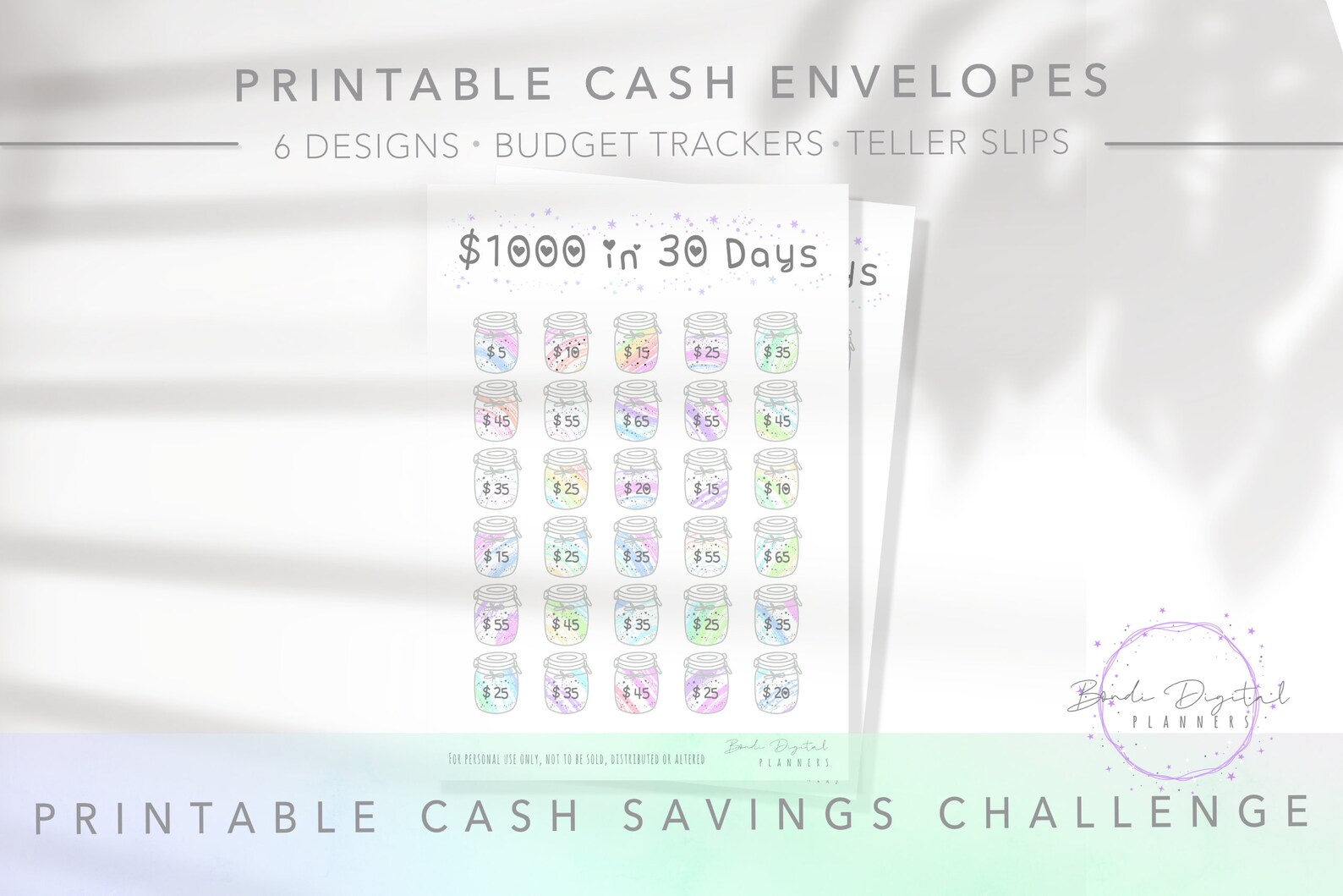 Printable Cash Envelopes Template Cash Envelope System Financial Budget ...