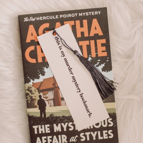 Murder Mystery Bookmark - Etsy