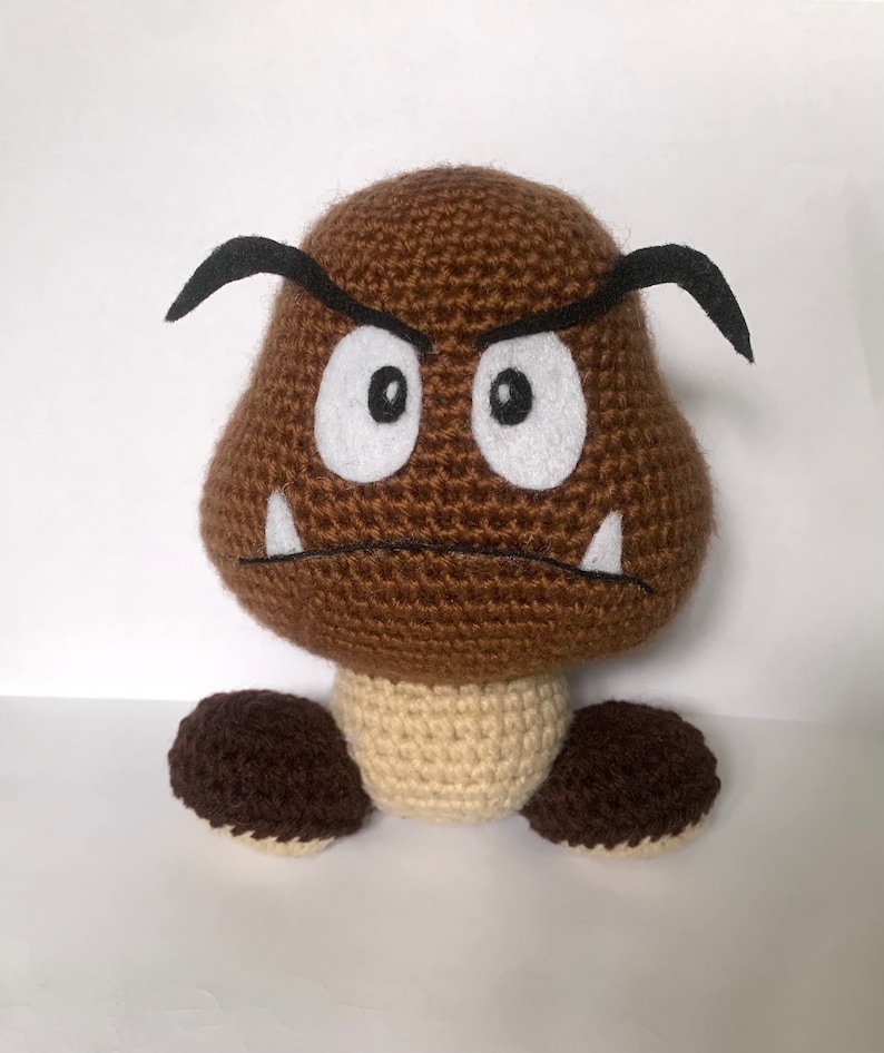 Amigurumi Crochet Pattern: Super Mario Goomba - Etsy