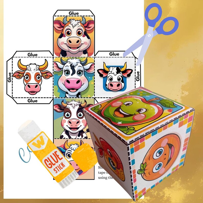 9 Printable Animals Cubes for Kids | Educational Tools | Imaginative ...