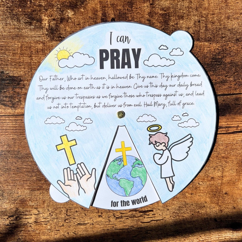 Kids Praying Color Sheet - Etsy