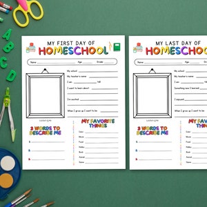First Day of Homeschool Keepsake, Back to School Interview, Homeschool ...