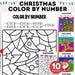 Christmas Color by Number, Christmas Coloring Pages, Christmas Coloring ...