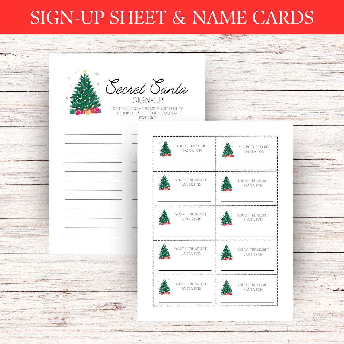 Secret Santa Questionnaire Printable Christmas Wish List Secret Santa ...