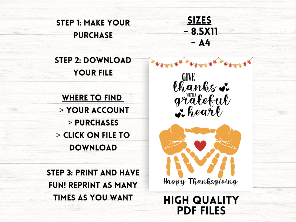 Grateful Handprint Art, Thanksgiving Handprint Craft Art, Daycare Craft ...