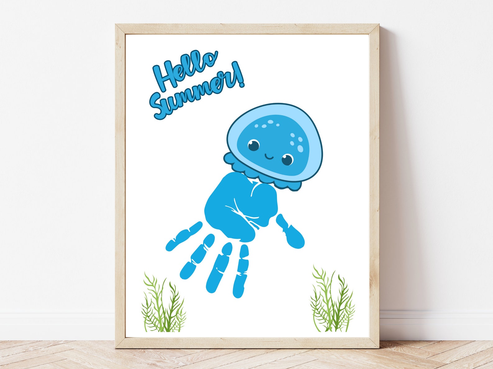 Summer Handprint Craft for Kids Printable Summer Art for Kids Handprint ...