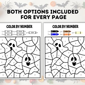 Halloween Color by Number, Halloween Coloring Pages, Halloween Activity ...