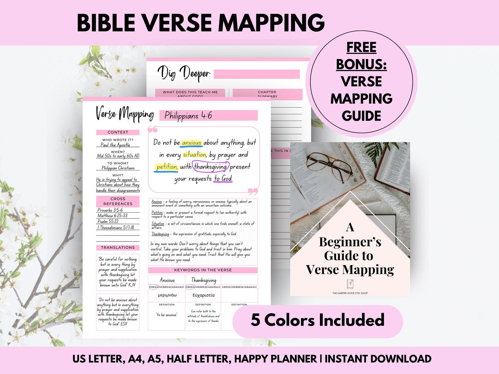 Verse Mapping Bible Verse Mapping Scripture Mapping Devotional Journal Study Tools Bible Study ...