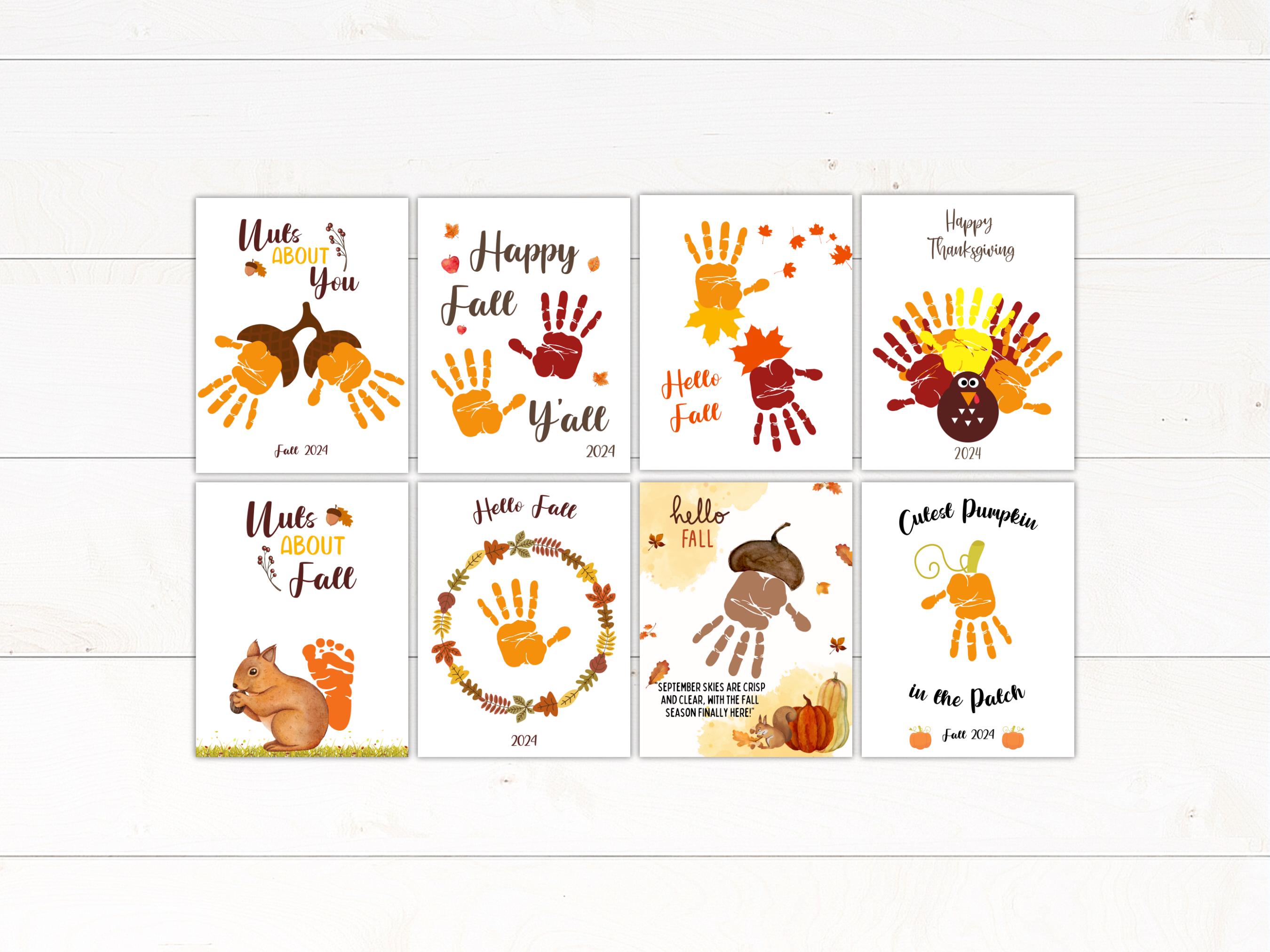 Thanksgiving Handprint Art, Fall Handprint Craft for Kids, Turkey Kid ...