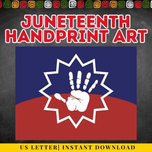 Juneteenth Flag Handprint Art for Kids, Black History Handprint Art ...
