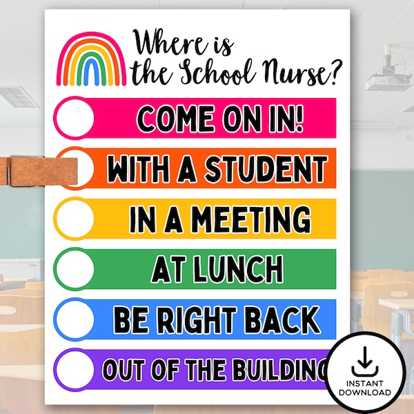 School Nurse Posters - Etsy