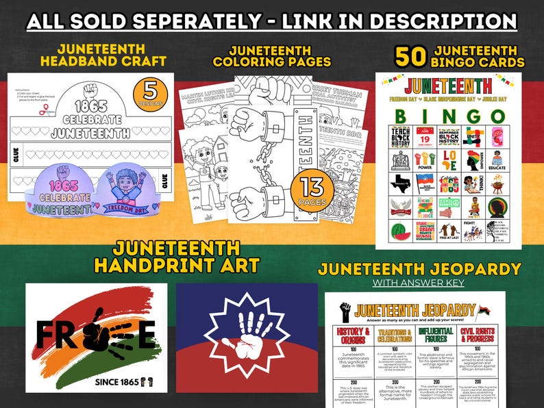 Juneteenth Color by Number Coloring Page for Kids, Juneteenth ...