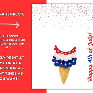 4th of July Handprint Art Craft, Ice Cream Handprint Art for Toddler ...