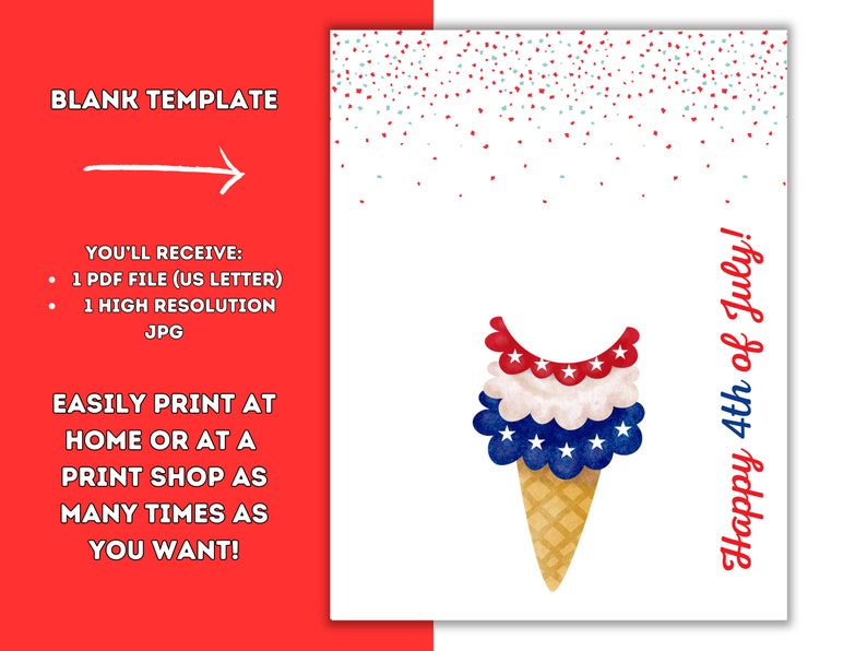 4th of July Handprint Art Craft, Ice Cream Handprint Art for Toddler ...