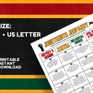 Juneteenth Jeopardy, Juneteenth Activities, Freedom Day Celebration ...