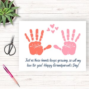 Grandparents Day Handprint Craft, Grandparents Day Art, Grandparents ...