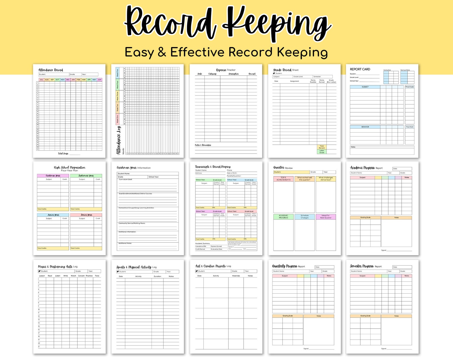 Digital Homeschool Planner for Multiple Kids Printable 2025-2026 ...