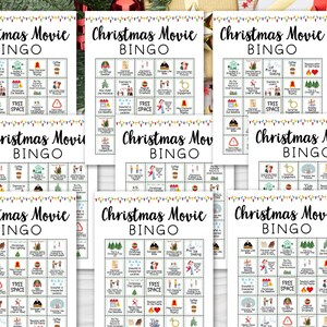 Christmas Movie Bingo, Christmas Bingo Cards, Christmas Activity, TV ...