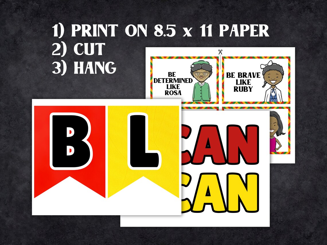 Black History Month Bulletin Board, Black History Posters, Black ...