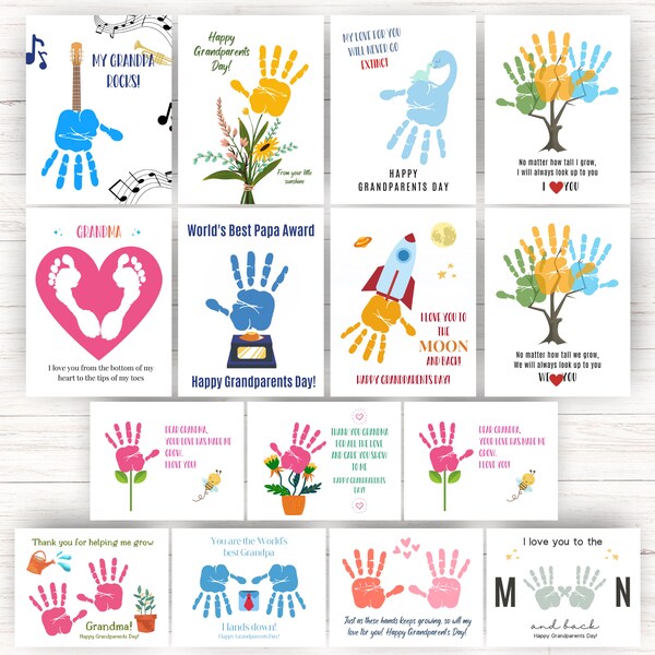 Grandparents Day Handprint Craft - Etsy