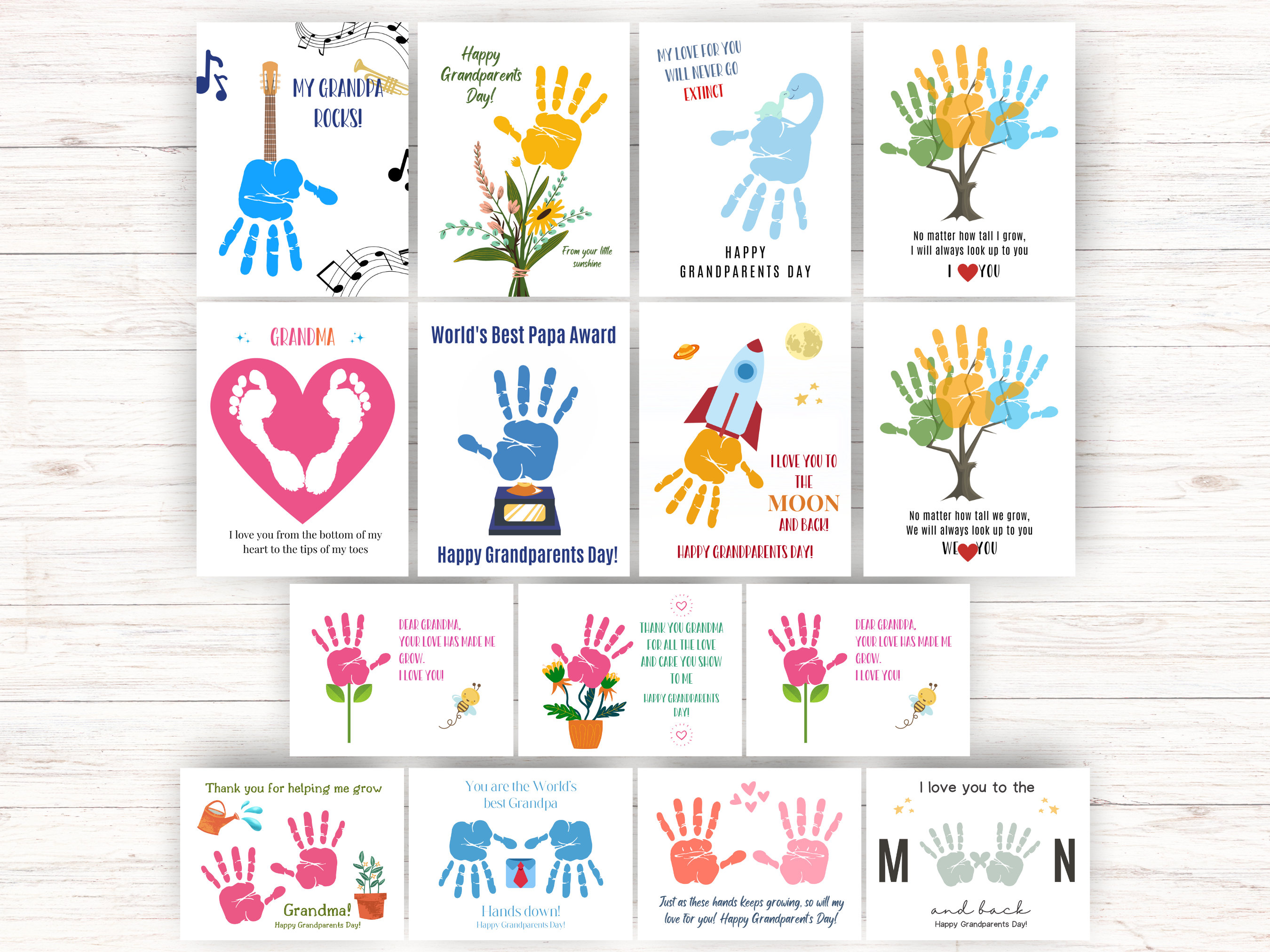 Grandparents Day Handprint Craft, Grandparents Day Art, Grandparents ...