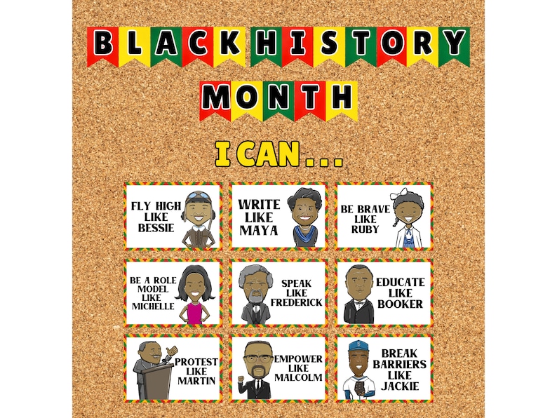 Black History Month Bulletin Board, Black History Posters, Black ...