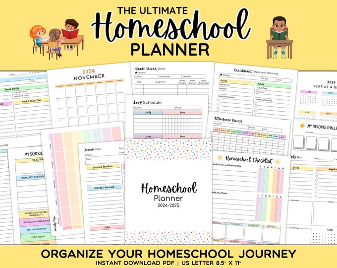 The Well Ordered Homeschool Planner, '25-'26 Edition, Floral Planner ...