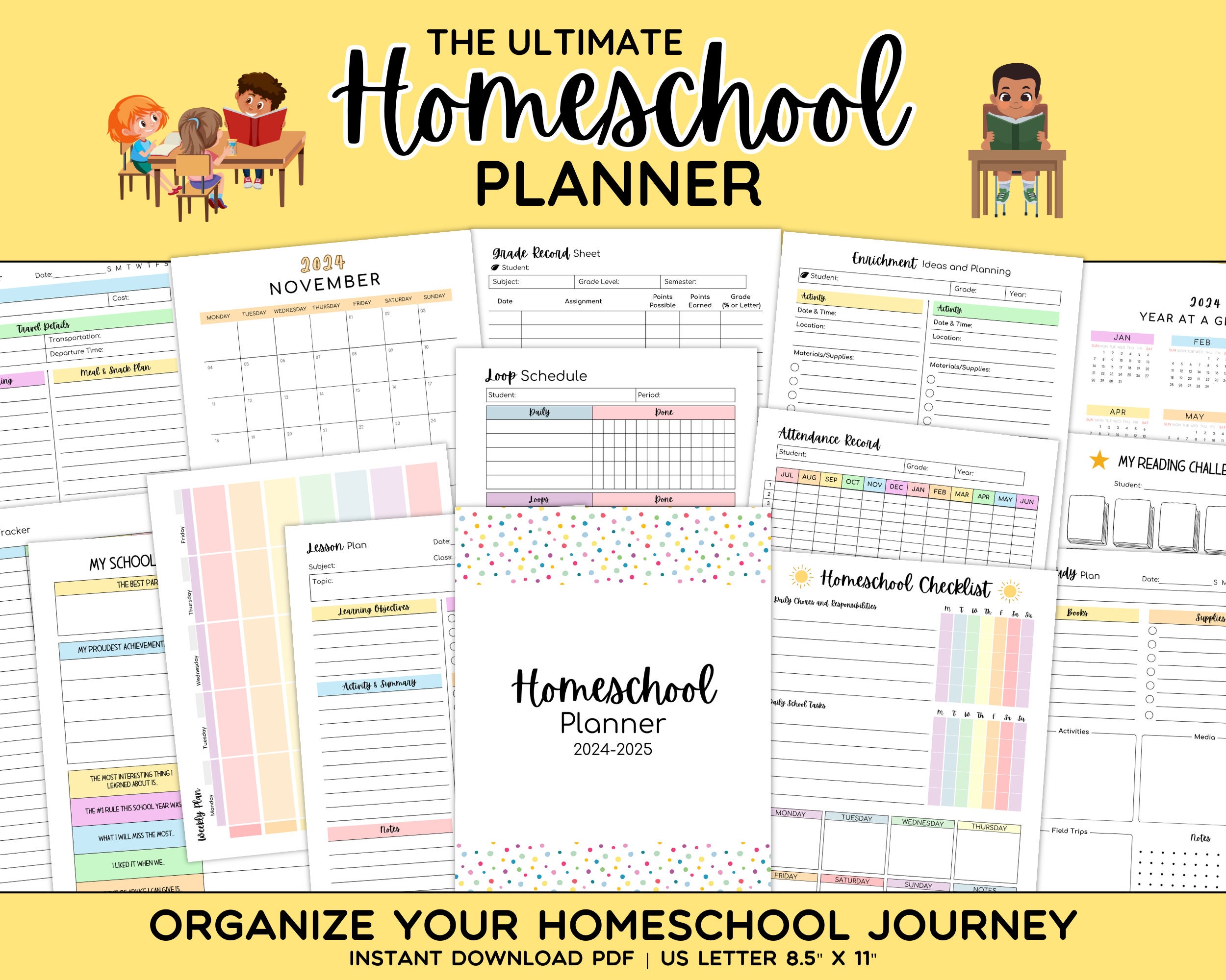 Homeschool Planner Printable 2026 2027 2028 Homeschool Mom Planning ...
