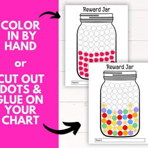 Printable Reward Jar, Kids Reward Chart, Motivational Goal Progress ...