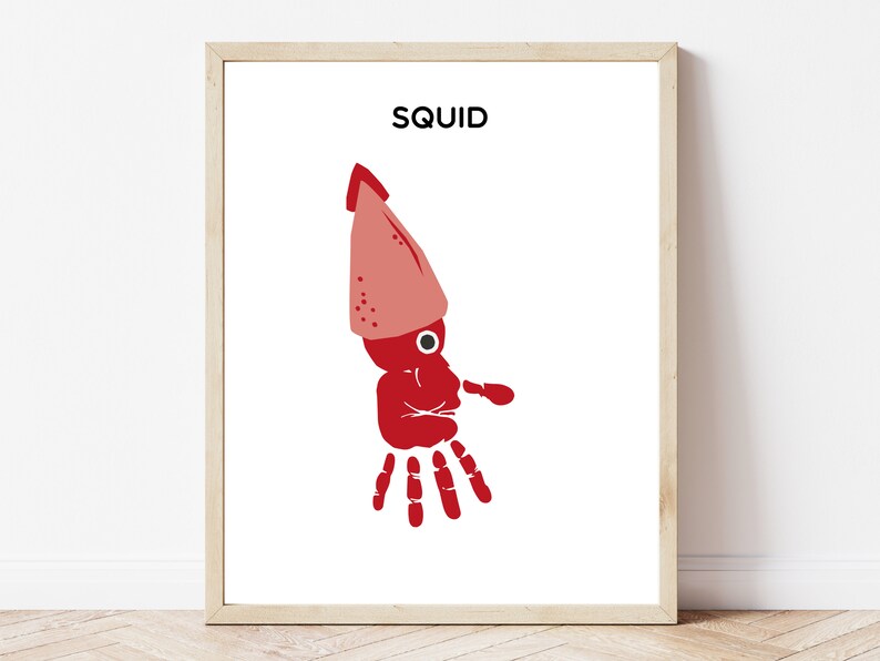 Sea Animals Handprint Art Bundle, Classroom Nursery Activity Card, Baby ...