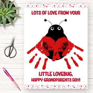 Grandparents Day Handprint Craft, Grandparents Day Art, Grandparents ...