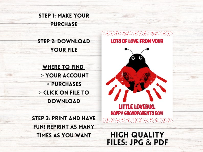 Grandparents Day Handprint Craft Grandparents Day Art - Etsy