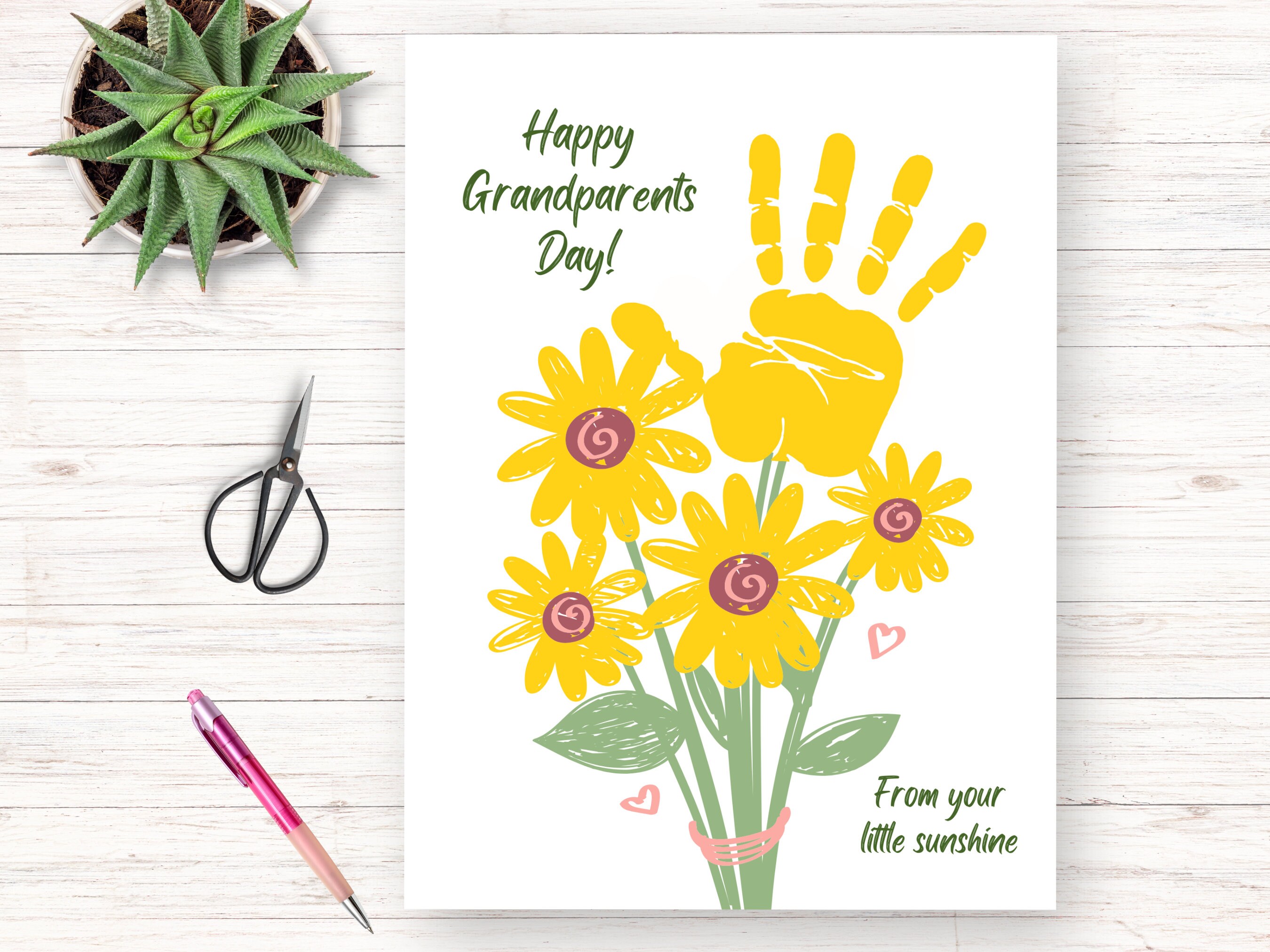 Grandparents Day Handprint Craft Grandparents Day Art - Etsy