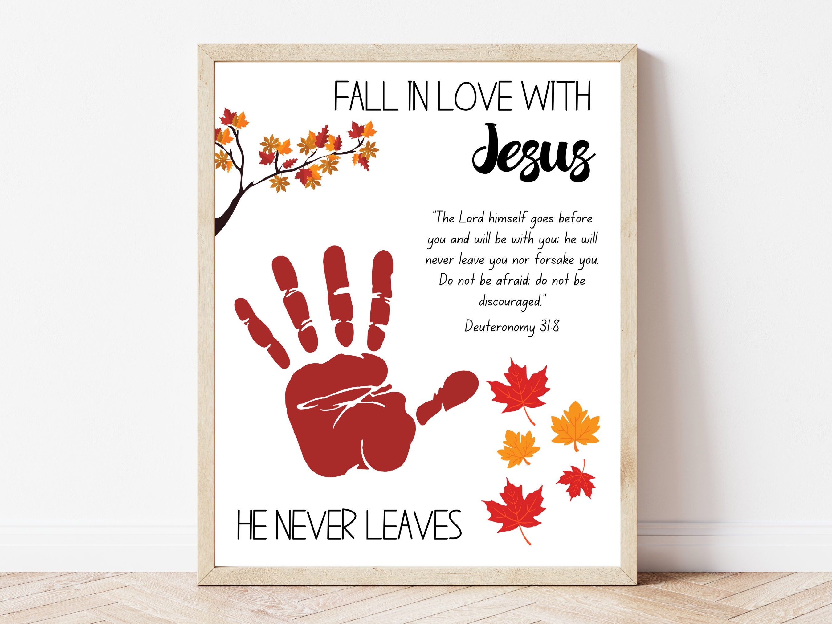 Fall in Love With Jesus Handprint Art Bible Lesson Handprint Craft Kids ...