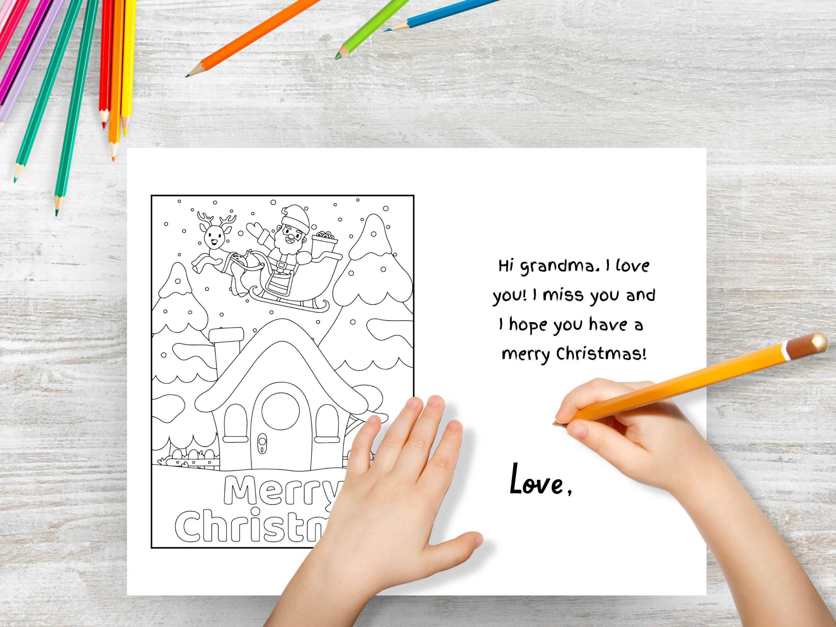 Christmas Handprint Footprint Art Craft Bundle, Holiday Handprint Art ...