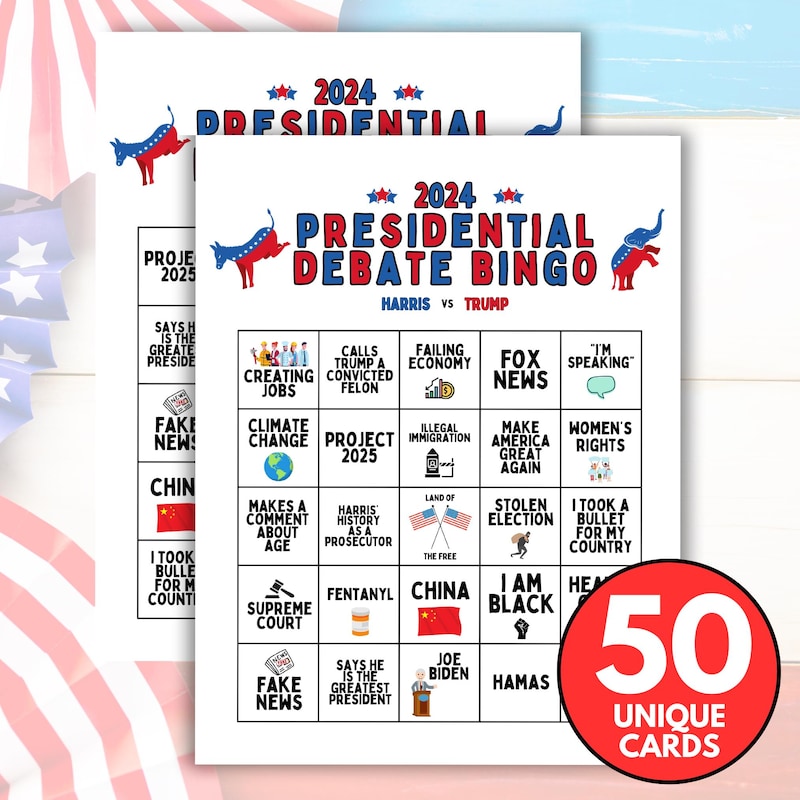 Trump Bingo Card - Etsy