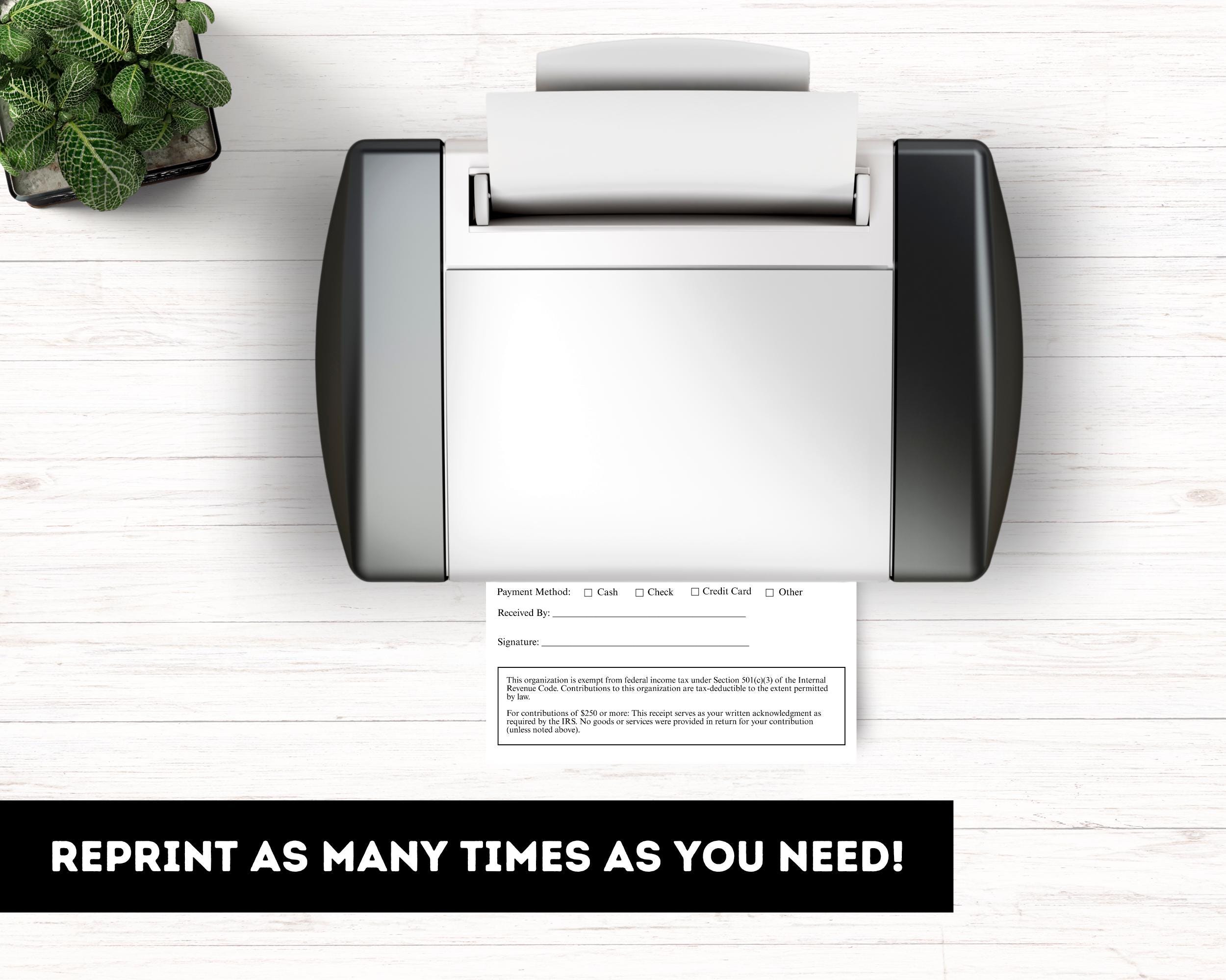 501c3 Donation Receipt, Editable Template for Nonprofit Donations ...