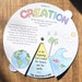 Creation Story Coloring Wheel Printable Bible Lesson Kids Crafts Bible ...