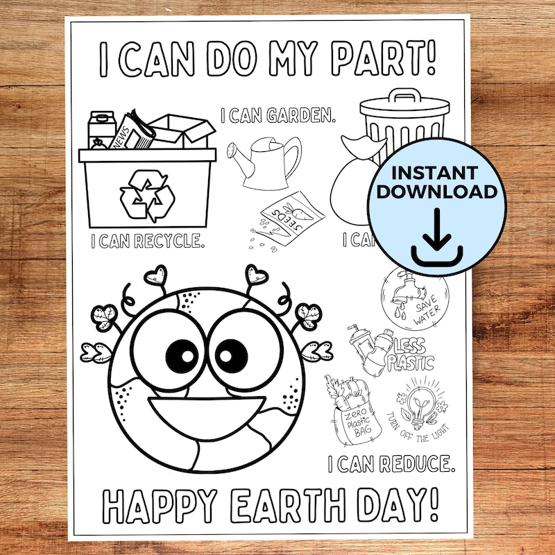 Earth Day Printable - Etsy